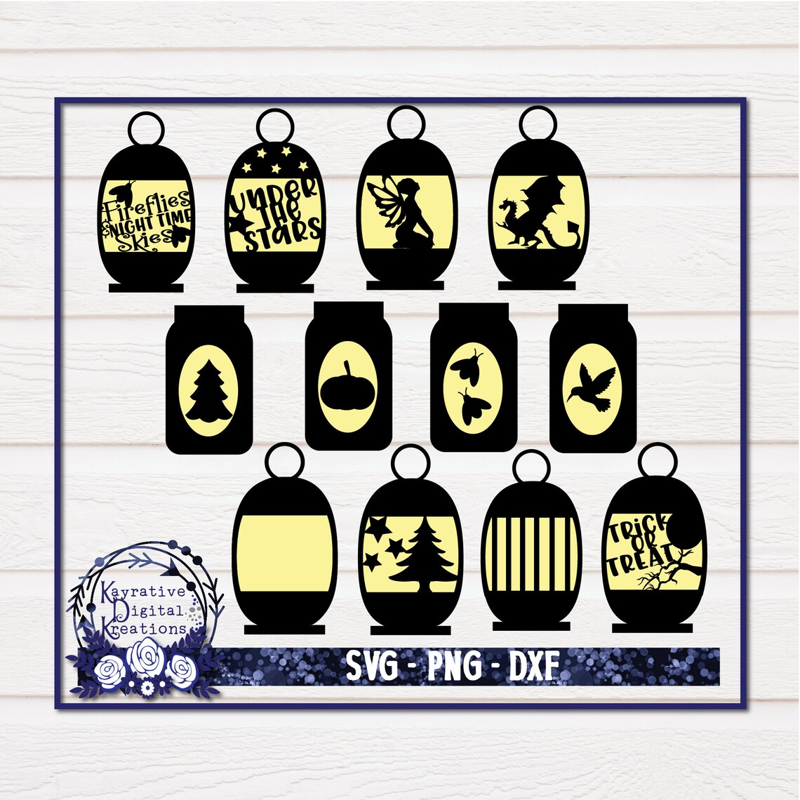 Lanterns SVG Instant Download Night Light - Etsy