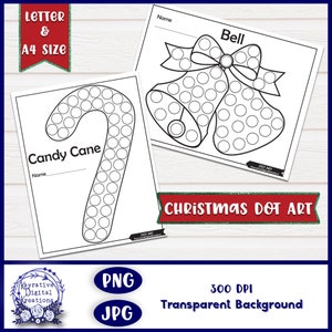 Printable Christmas Dot Art - Instant Download - Kids Christmas ...