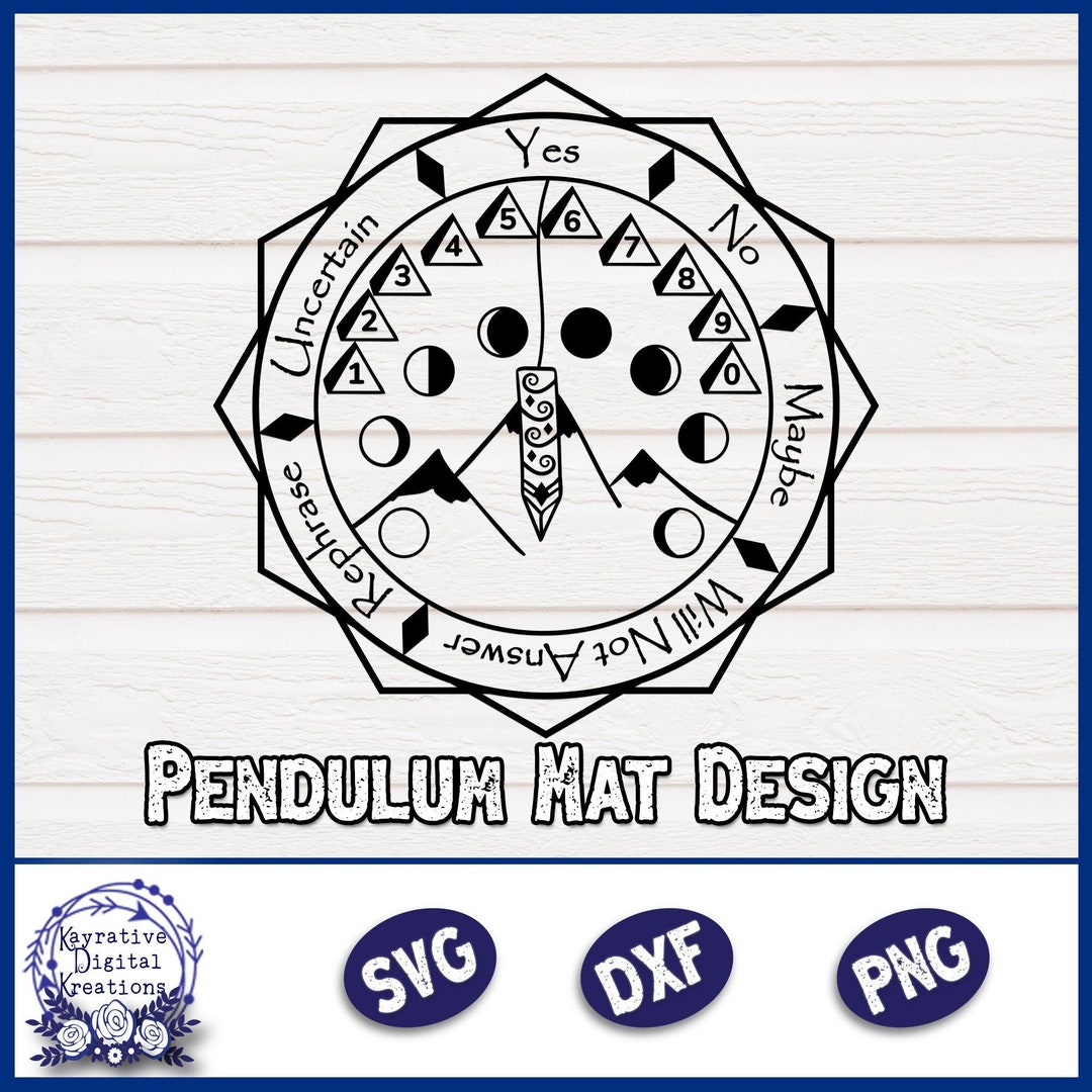 Pendulum Mat SVG Instant Download Pendulum Mat Printable - Etsy Canada