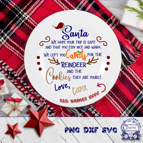 Santa Plate - Etsy UK