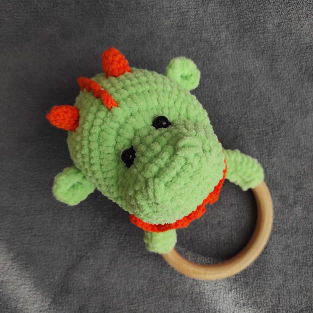 Crochet Dragon Rattle, 2024 Year Symbol, Baby Toy - Etsy