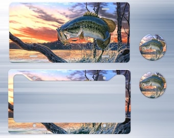 Bass Fishing License Plate - Etsy