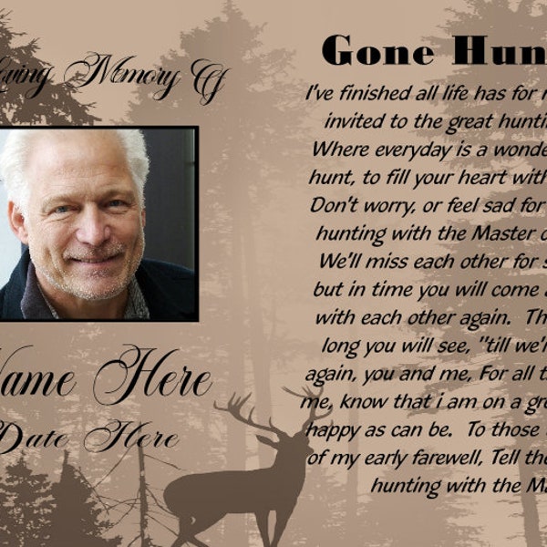 Hunting Memorial - Etsy