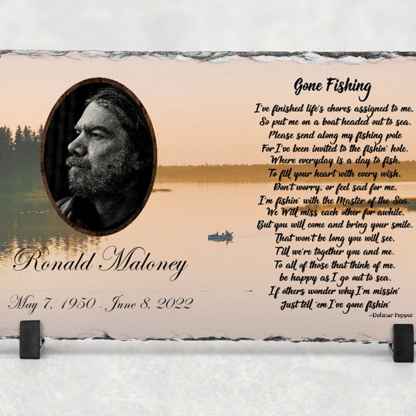 Gone Fishing Memorial - Etsy