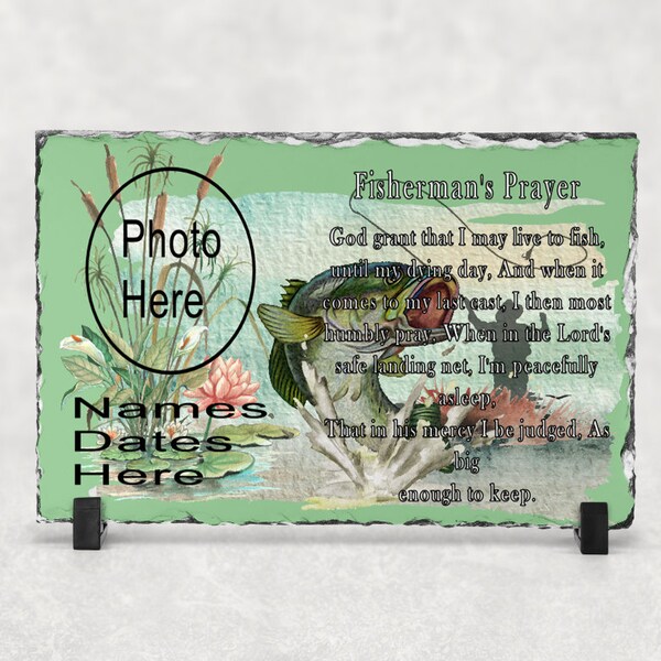 Memorial Funeral Cards Fishing - Etsy
