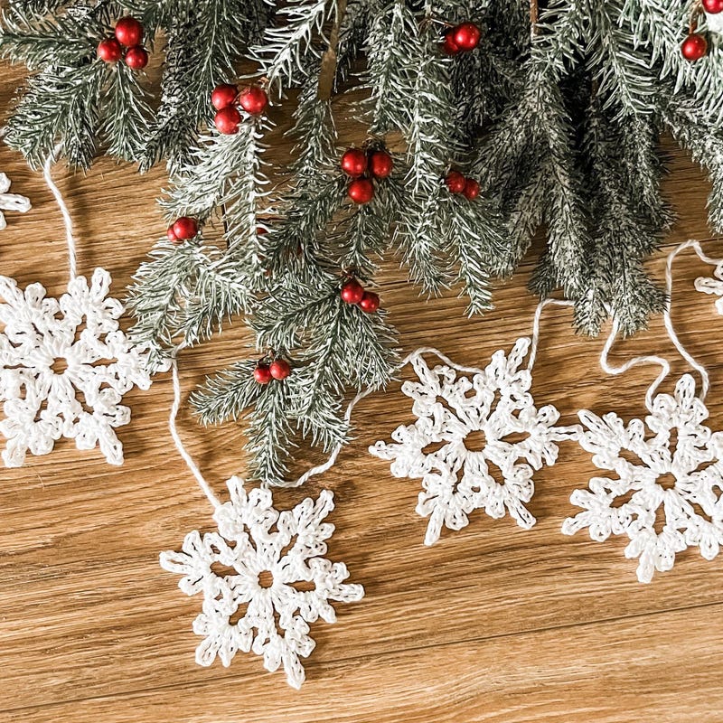 Snowflake Garland - Etsy