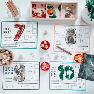 Nature Math|math Activities|beginning Numbers|kindergarten|preschool ...