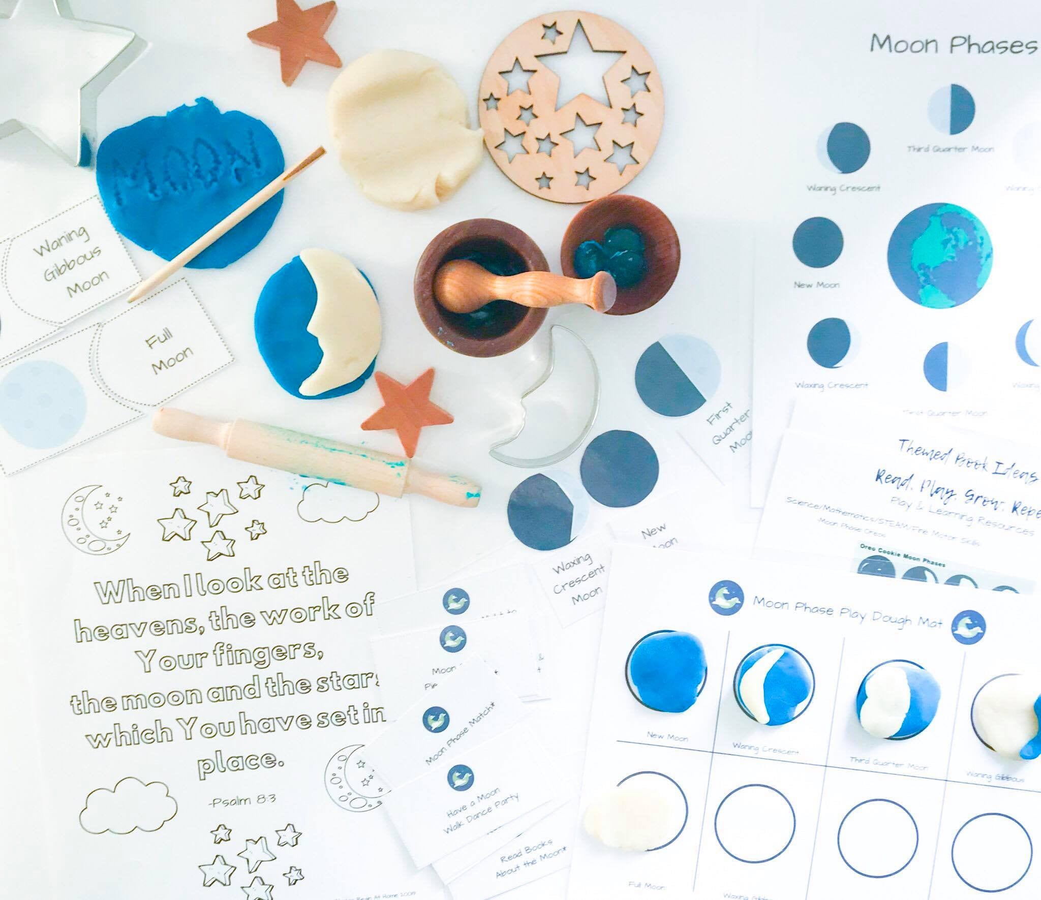 Moon Phases Printable Moon Phases Studymoon Phases Printable Kidsmoon ...