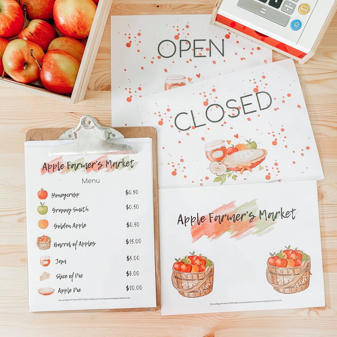 Apple Farmer's Market Dramatic Play|dramatic Play|dramatic Play for ...