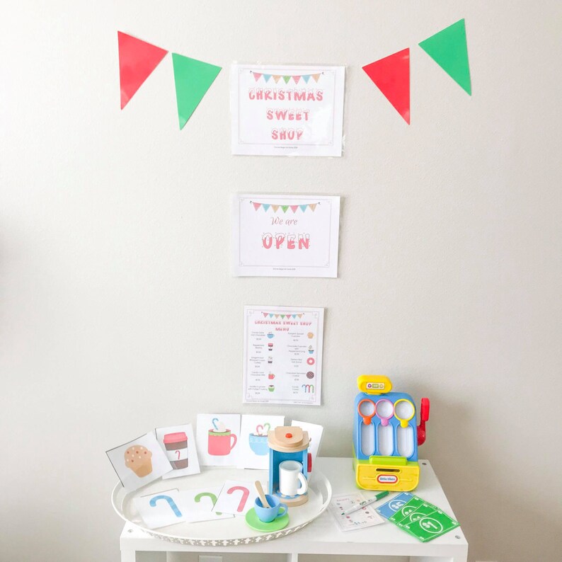 Christmas Sweet Shop Dramatic Play Set|christmas Preschool Printables ...