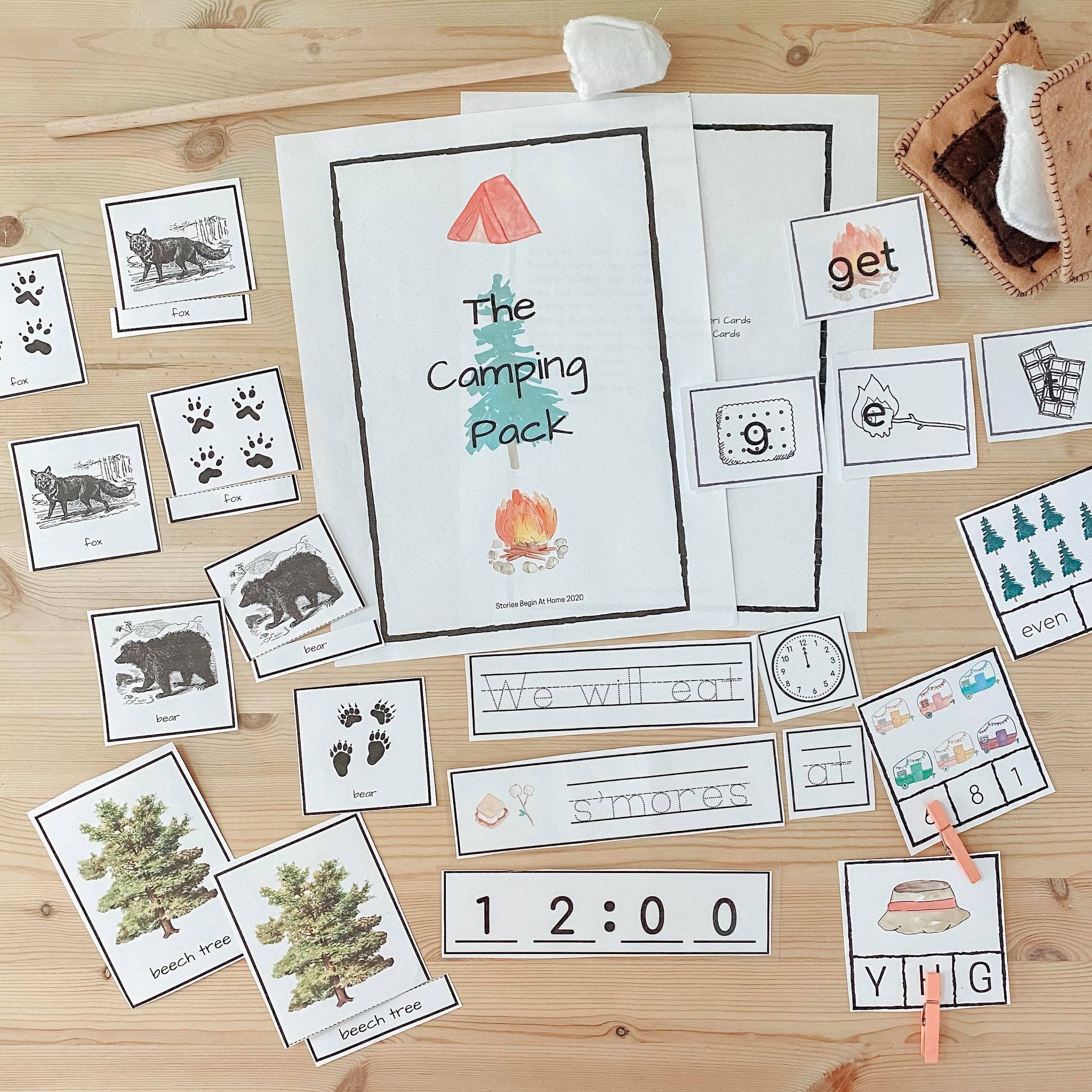 Camping Pack|preschool|elementary|kindergarten|nature Study|homeschool ...