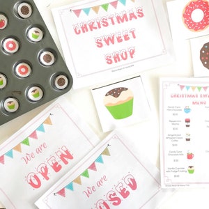 Christmas Sweet Shop Dramatic Play Set|christmas Preschool Printables ...