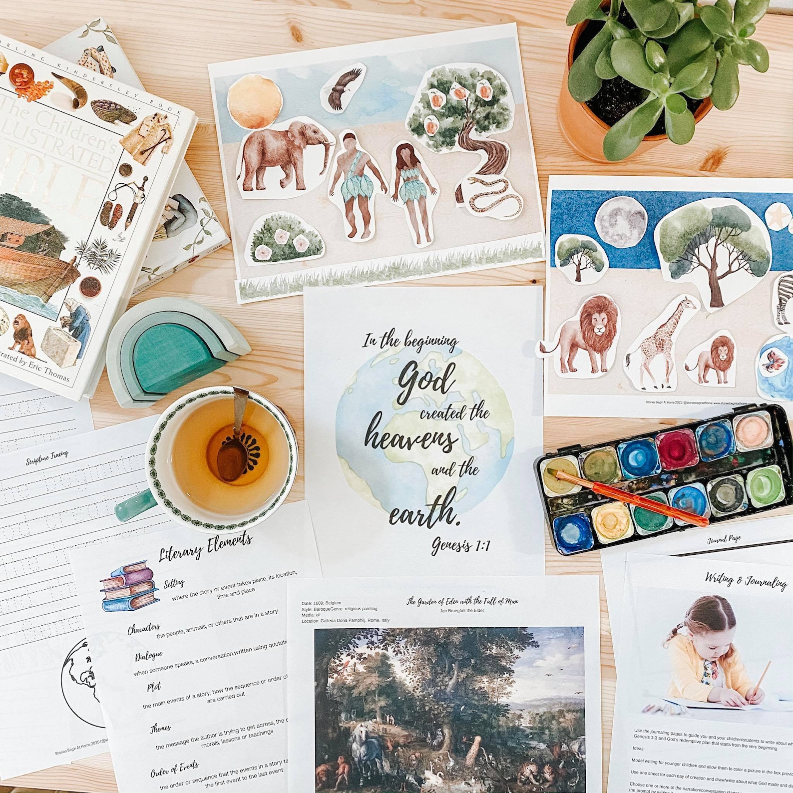 Creation Bible Study for Kids|creation Bible Story|creation Homeschool ...