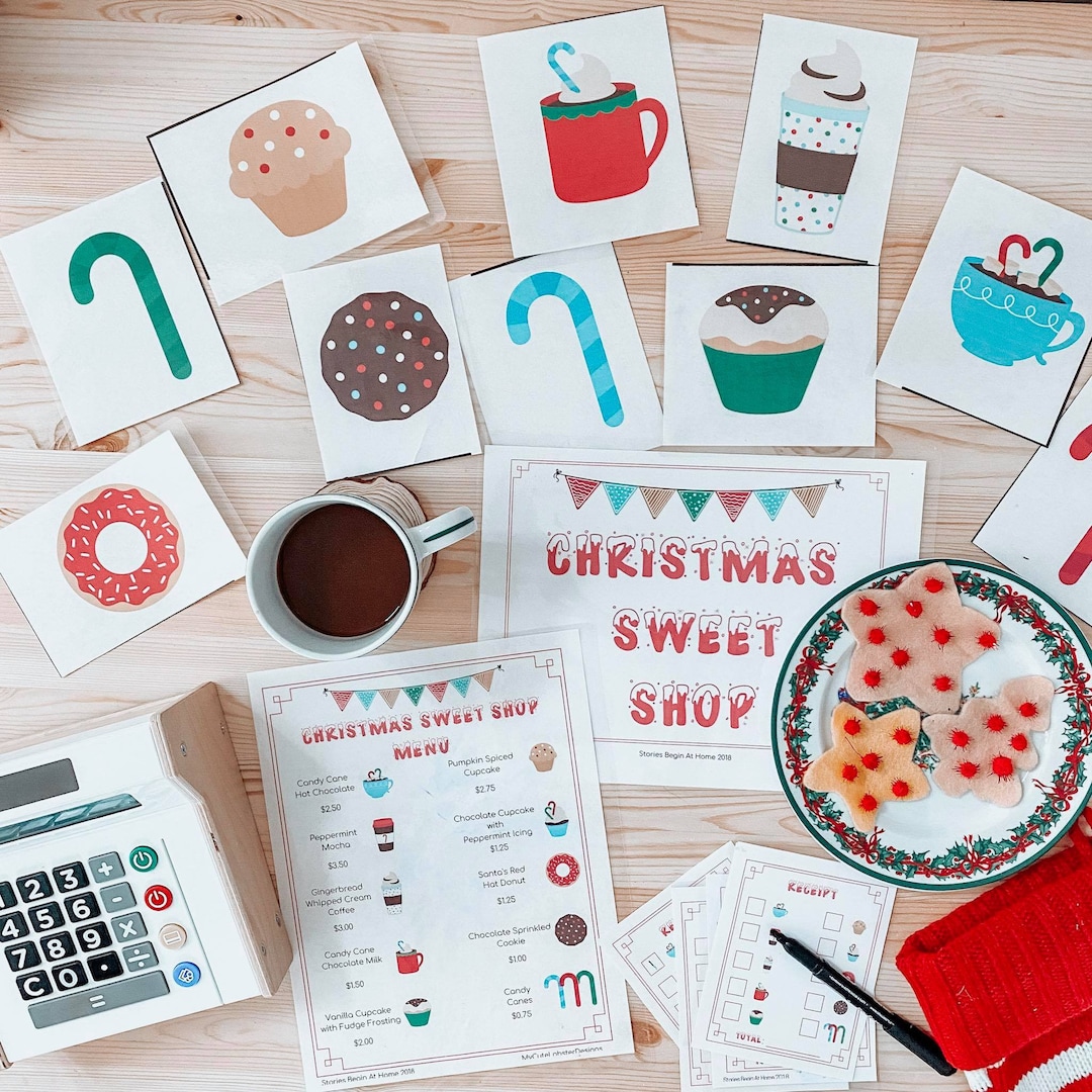 Christmas Sweet Shop Dramatic Play Set|christmas Preschool Printables ...