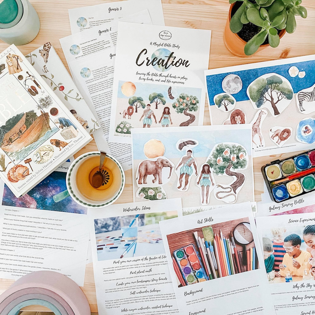 Creation Bible Study for Kids|creation Bible Story|creation Homeschool ...