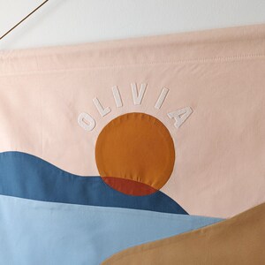 Custom Name Flag Kids Name Wall Hanging Custom Flag Banner Kids Camp ...