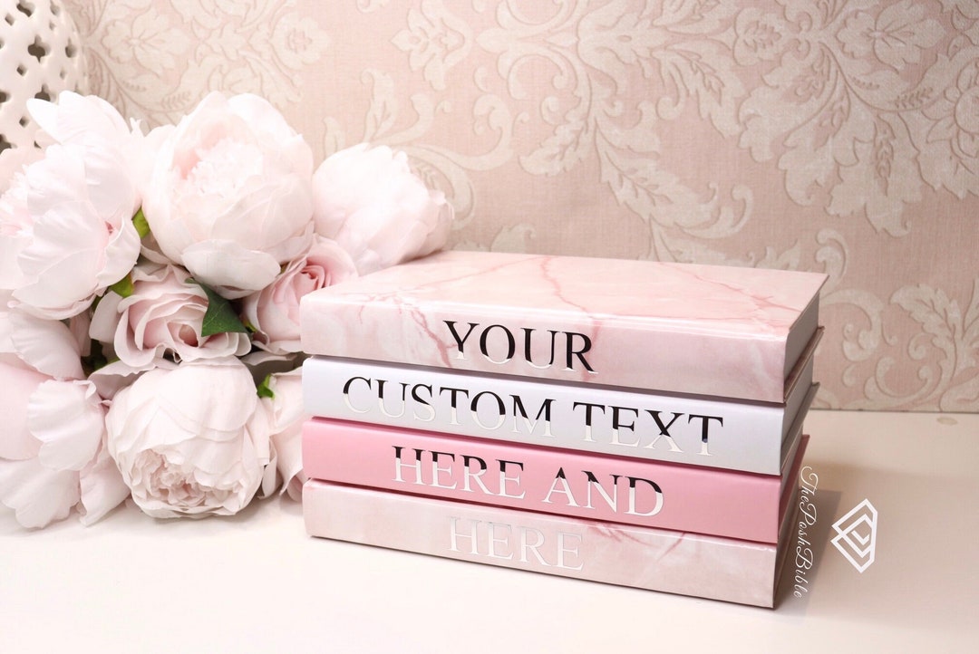 4 BLANK Page BOOK Set Designer Book Custom Books for Home Decor - Etsy UK