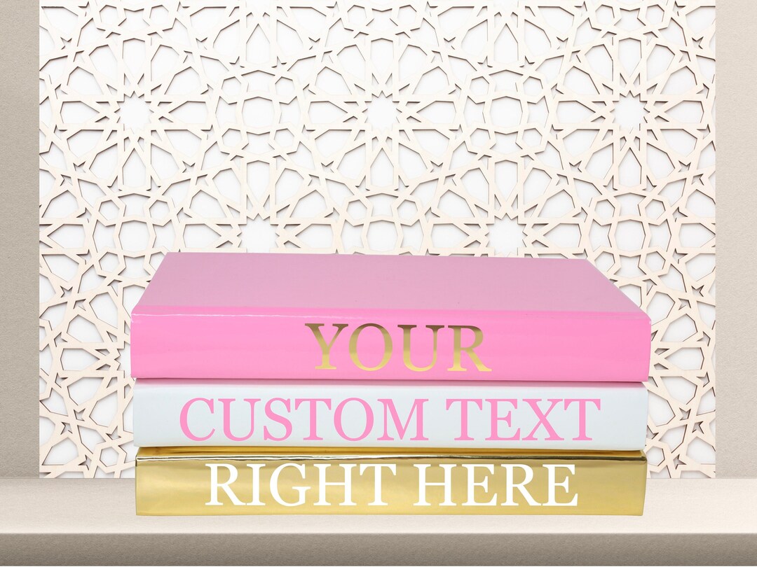 Home Decor BOOK Set Stack Designer Custom Books for Coffee - Etsy UK