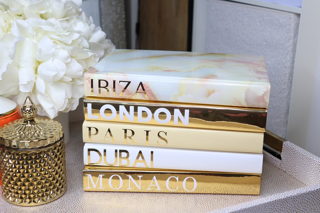 5 BLANK Page BOOK Set Designer City Custom Books for Home - Etsy