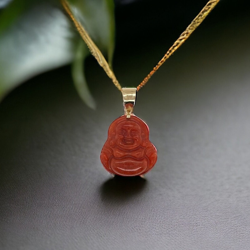 Red Jade Pendant - Etsy