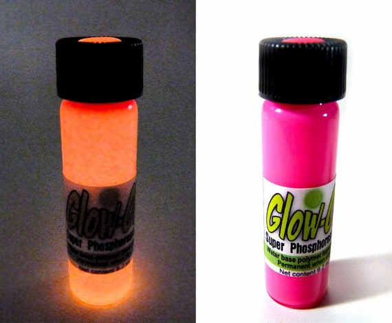 Glow-on® Super Phosphorescent Glow Paint Large 9.2 Ml Vial - Etsy