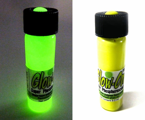 Glow-on® Super Phosphorescent Glow Paint Large 9.2 Ml Vial - Etsy