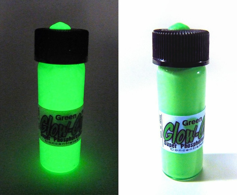Glow-on® Super Phosphorescent Glow Paint Medium 4.6 Ml Vial GREEN - Etsy