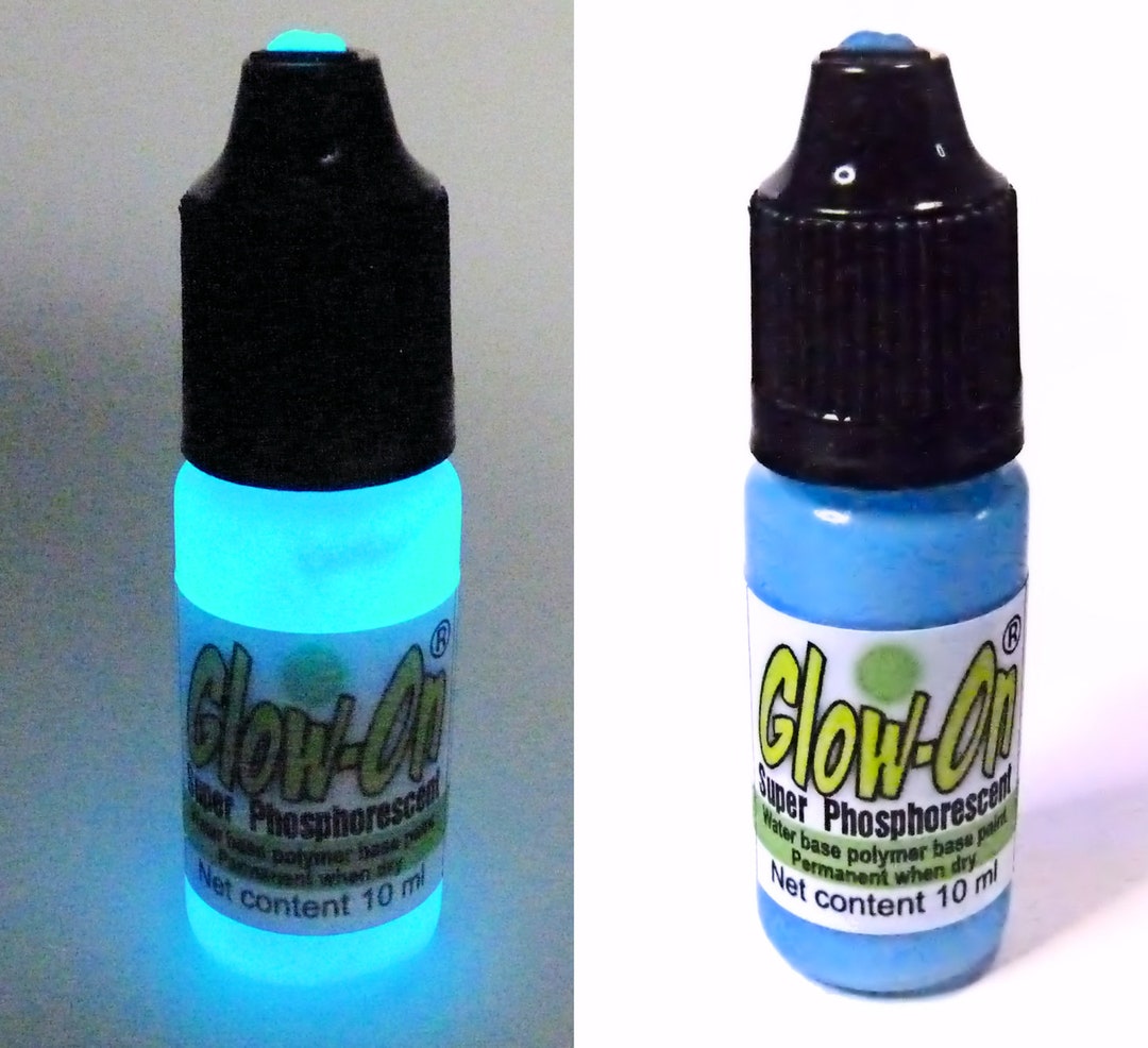 Glow on Super Phosphorescent Paint W/tip Applicator, Blue Color, Blue ...