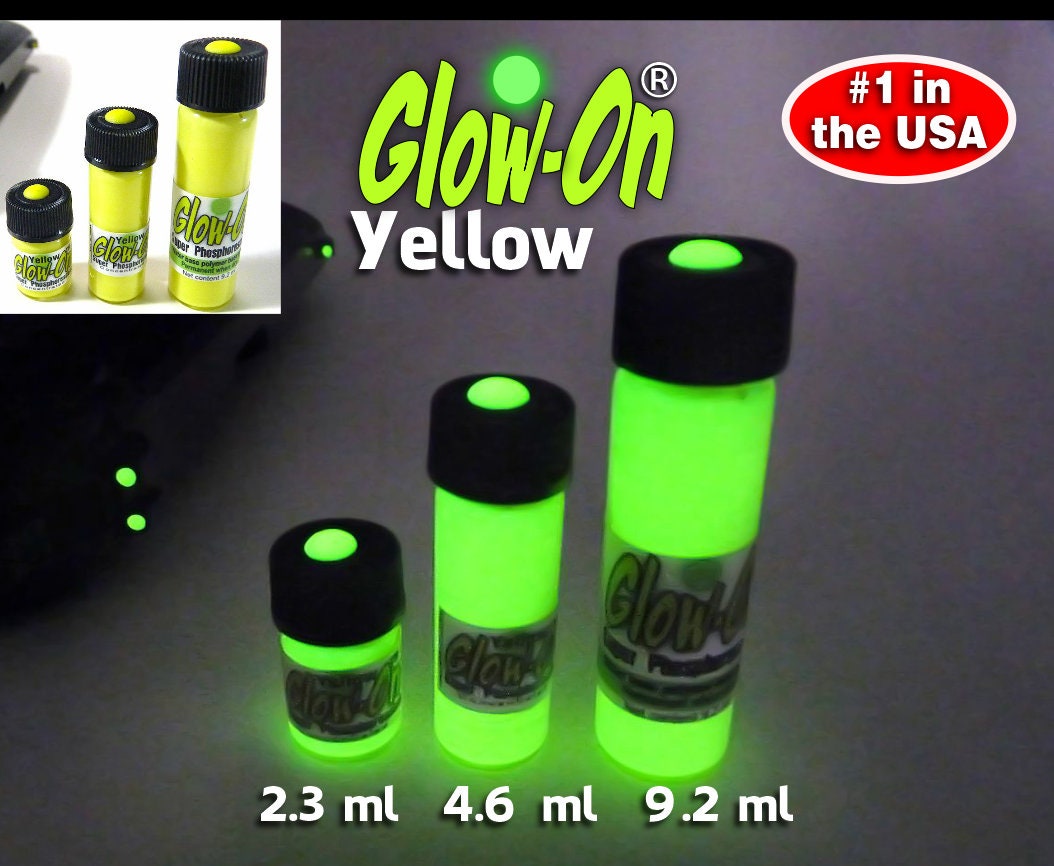 Glow-on® Super Phosphorescent Glow Paint Small 2.3 Ml Vial - Etsy