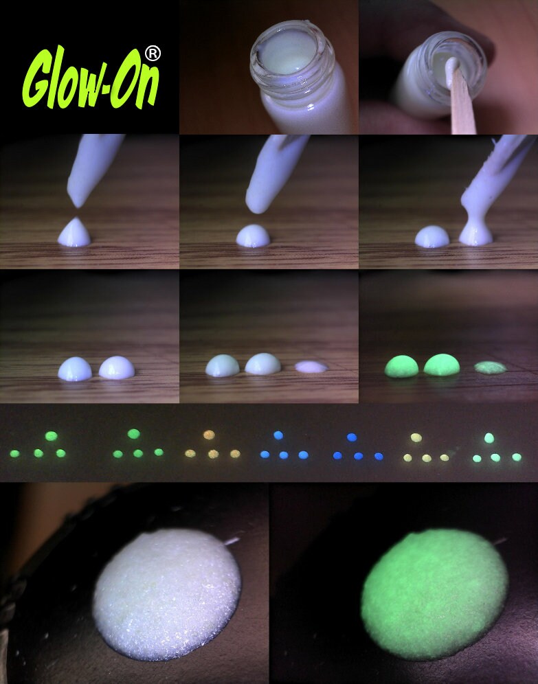 Glow-on® Super Phosphorescent Glow Paint Large 9.2 Ml Vial ORIGINAL - Etsy