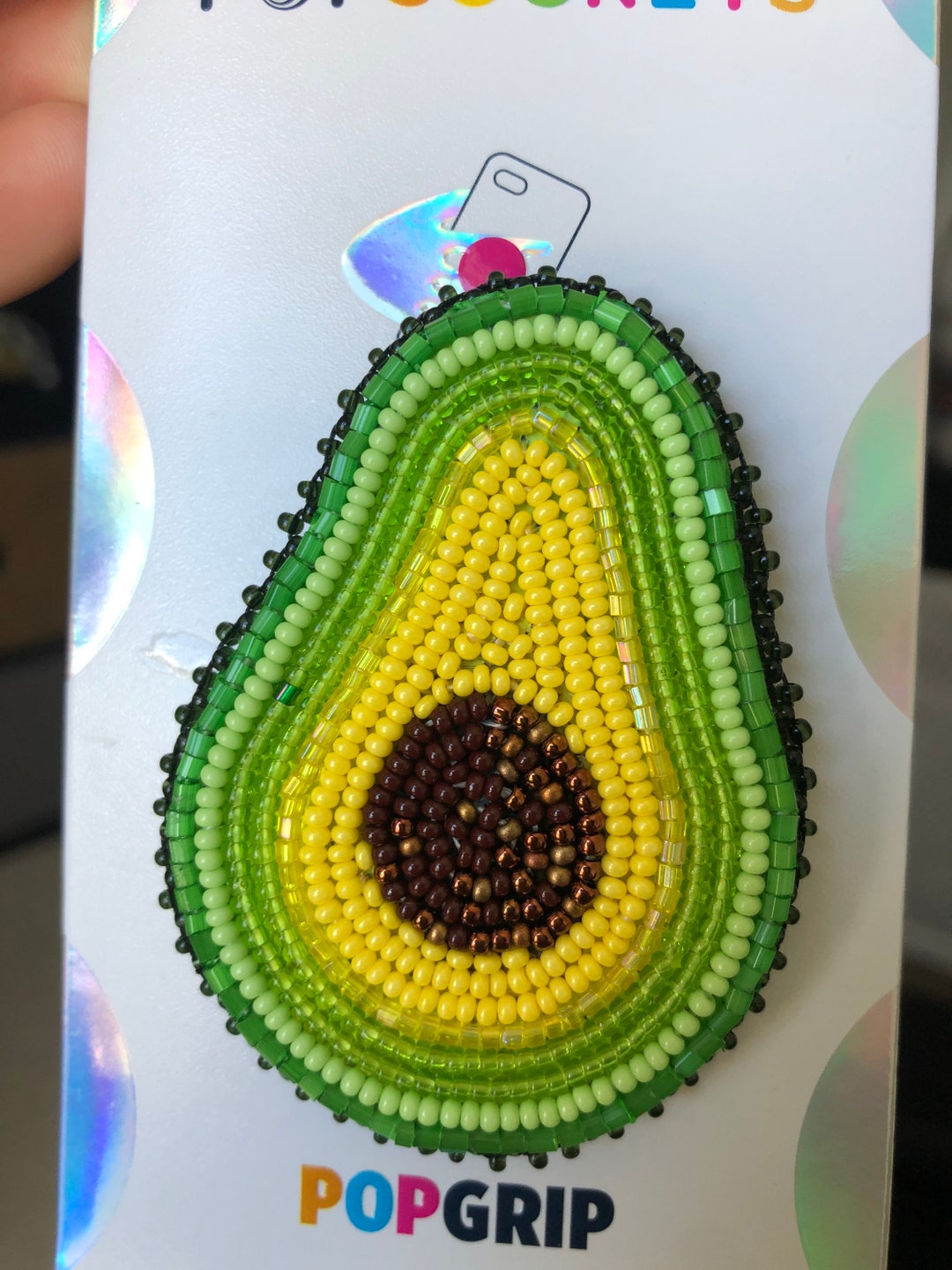 Buy Avocado Contemporary Beaded Popsocket Phone Accessory Online in ...