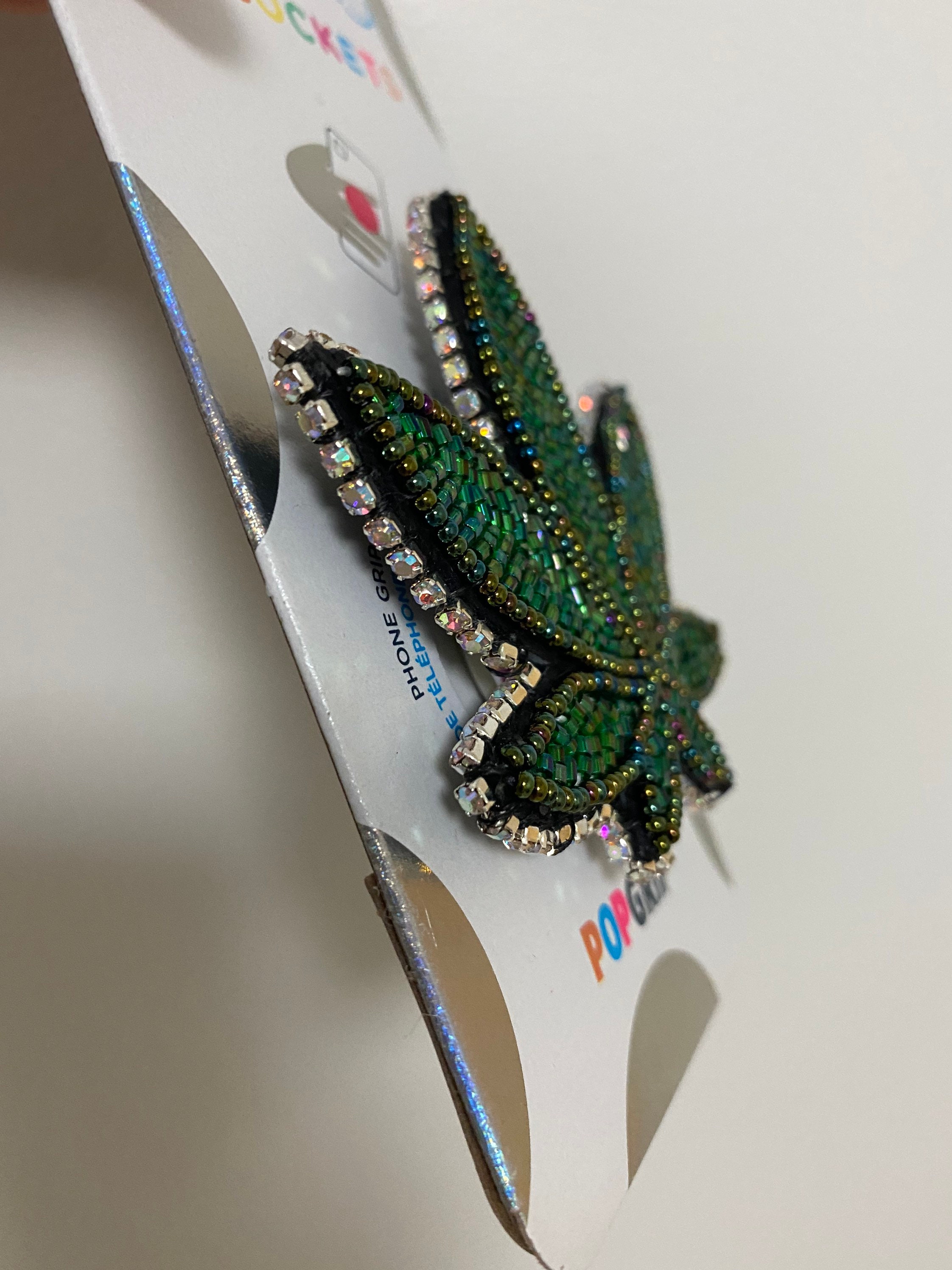 Marijuana Leaf BLING Contemporary Beaded Popsocket Phone Accessory - Etsy