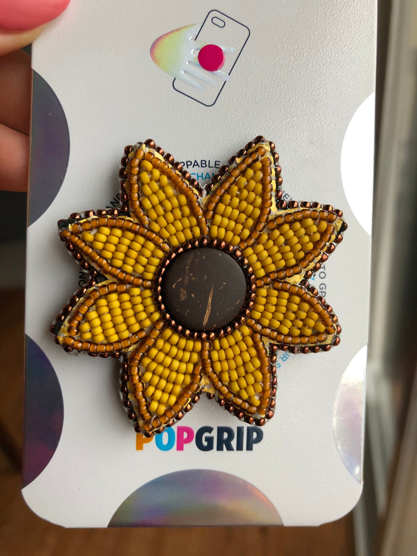 Sunflower Beaded Popsocket Phone Accessory - Etsy Canada