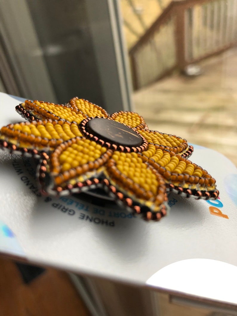 Sunflower Beaded Popsocket Phone Accessory - Etsy Canada