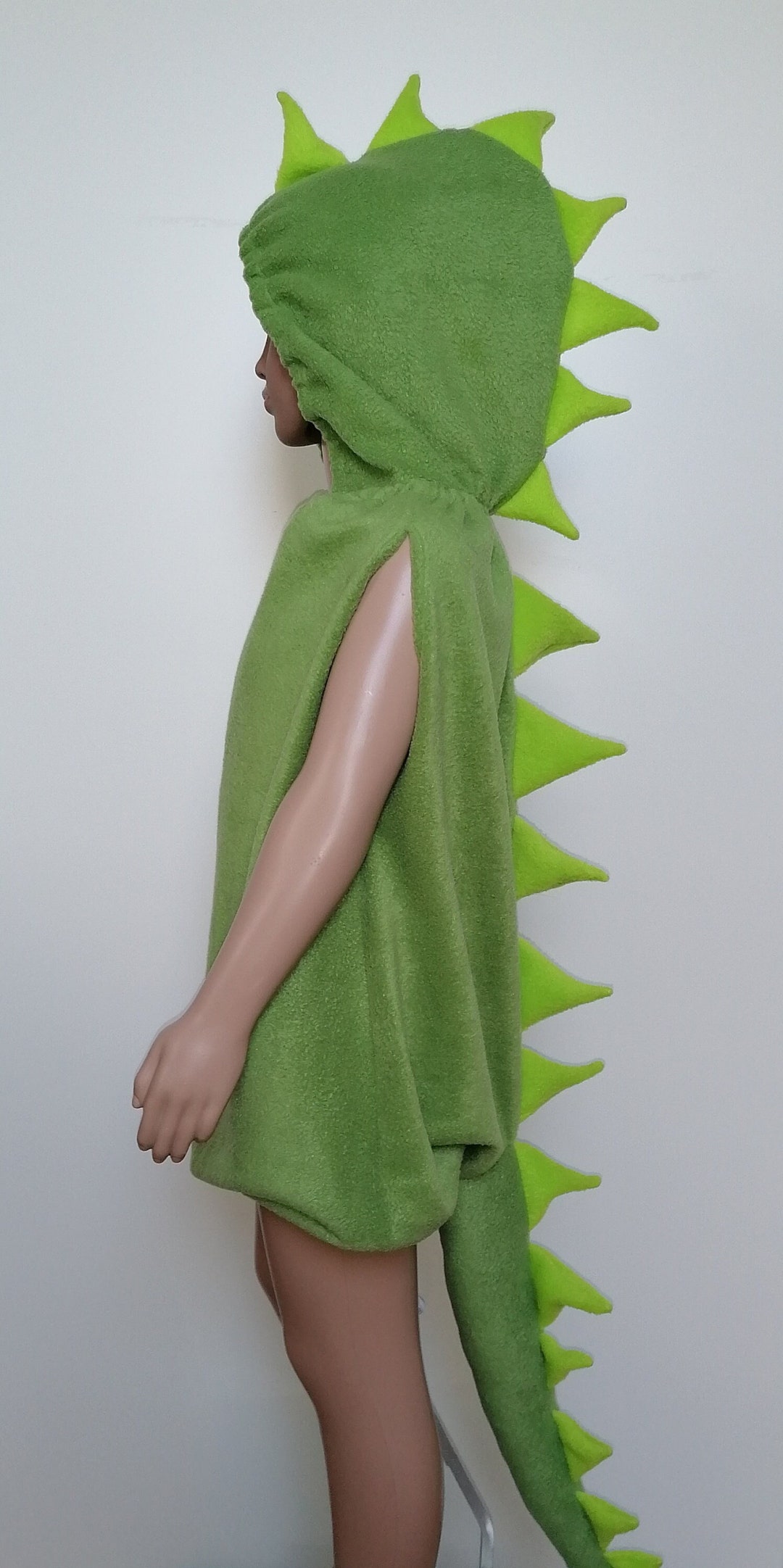 Dinosaur Costume Green With Green Spikes for Children, Halloween, Mardi ...
