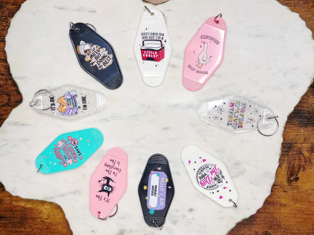 Retro Motel Keychain| Funny Motel Keychain - Etsy