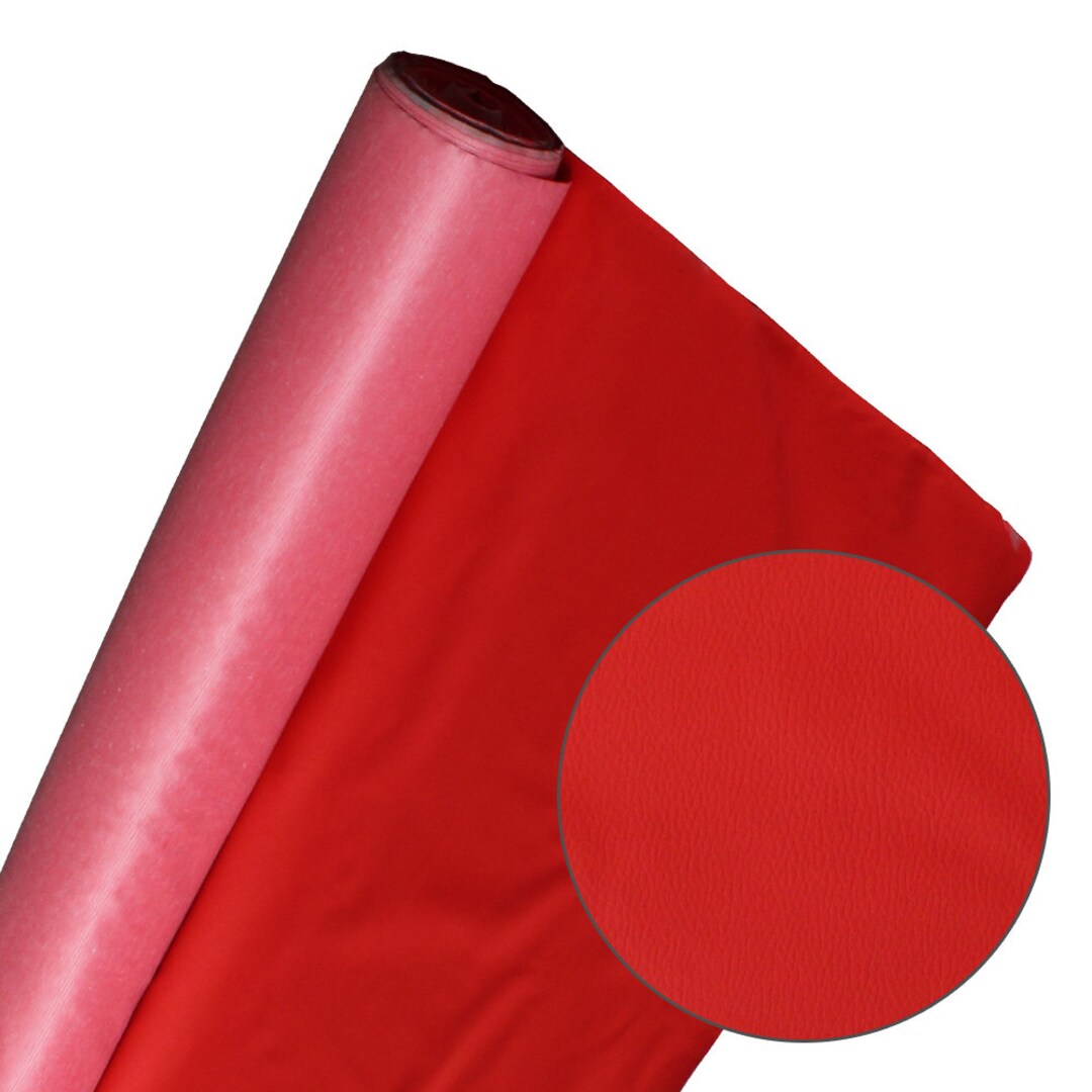Red PVC Marine Vinyl Fabric, Waterproof Anti-uv Faux Leather Fabric ...