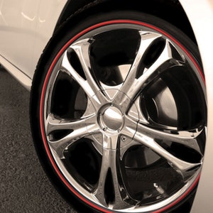 Blue Car Vehicle Wheel Rims Trim Colorful Strip Tape Car Rims - Etsy