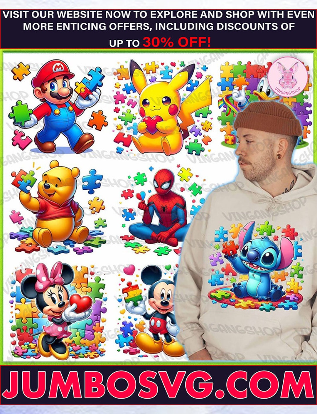 7 Autism Cartoon Png Bundle, Autism Awareness Png, Awareness Png, Be ...