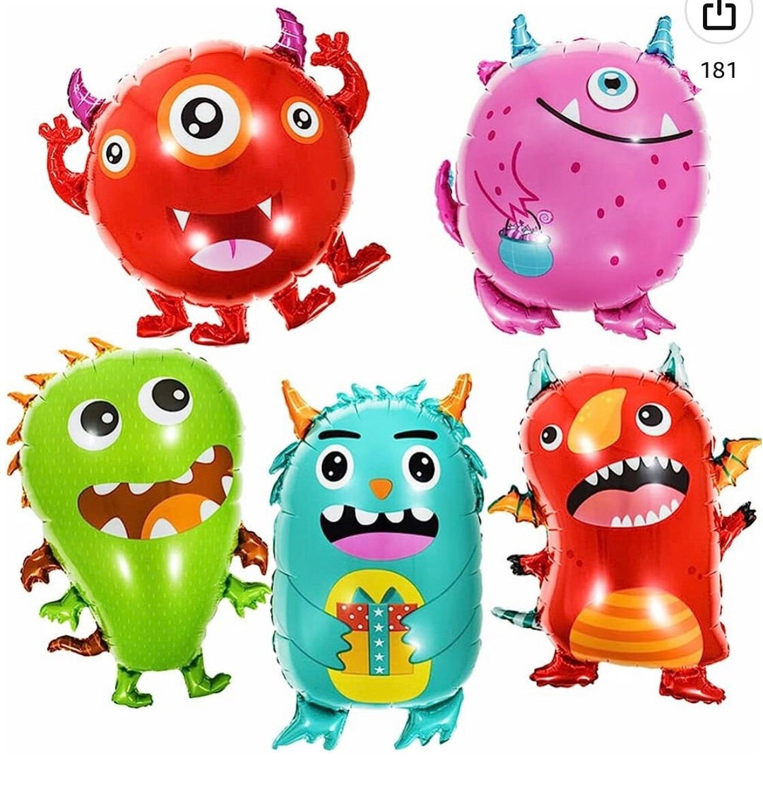 Little Monster Balloon Gang Little Monster Party Monsters - Etsy