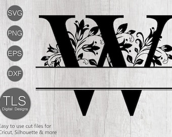 Letter W Silhouette - Etsy