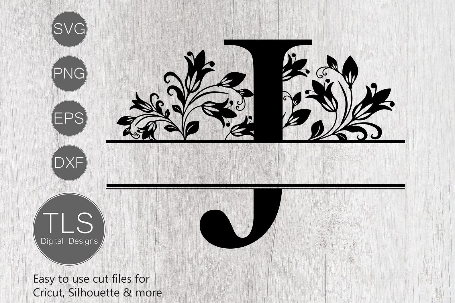 Letter J Split Monogram SVG Split Monogram SVG Letter J - Etsy