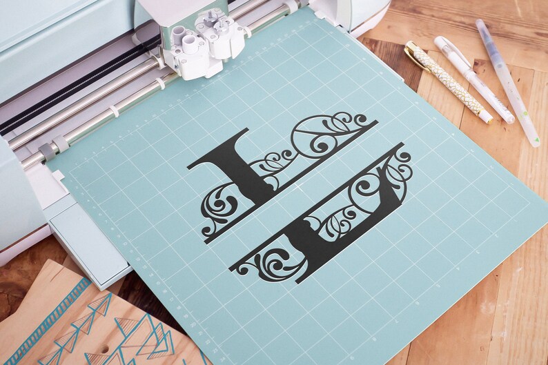 Letter L Split Monogram SVG Split Monogram SVG Letter L - Etsy