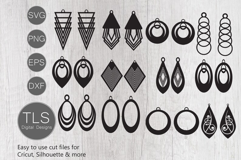 8 Download Free Earring SVG Patterns Free Crafter SVG File For Cricut
