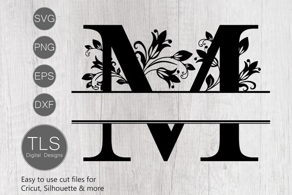 Letter M Split Monogram SVG Split Monogram SVG Letter M | Etsy Canada