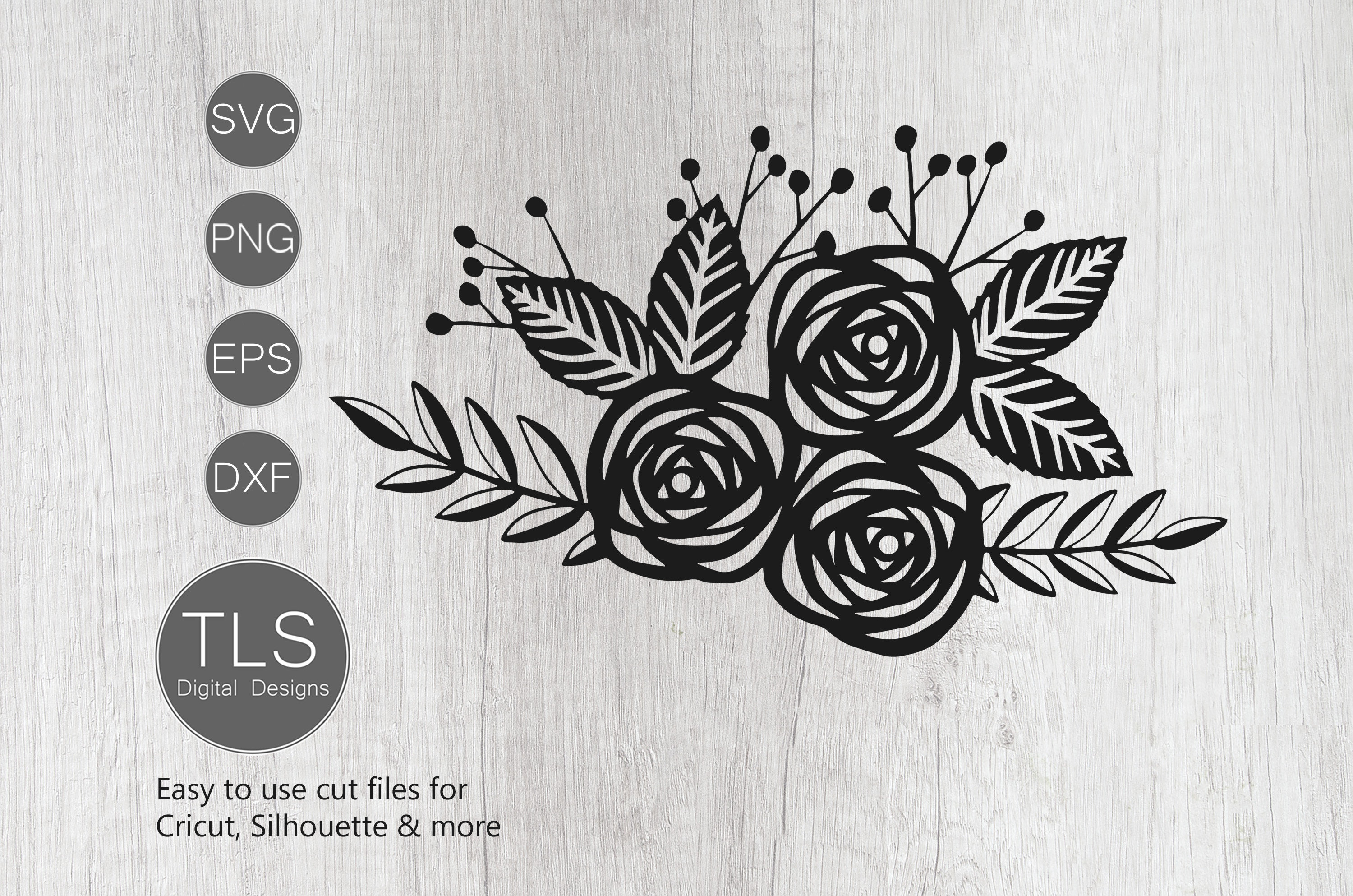 Roses svg cut file Rose Cricut Rose svg cut file Rose | Etsy