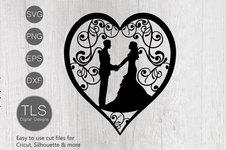 Wedding Couple SVG Wedding SVG Wedding Cake Topper Wedding - Etsy