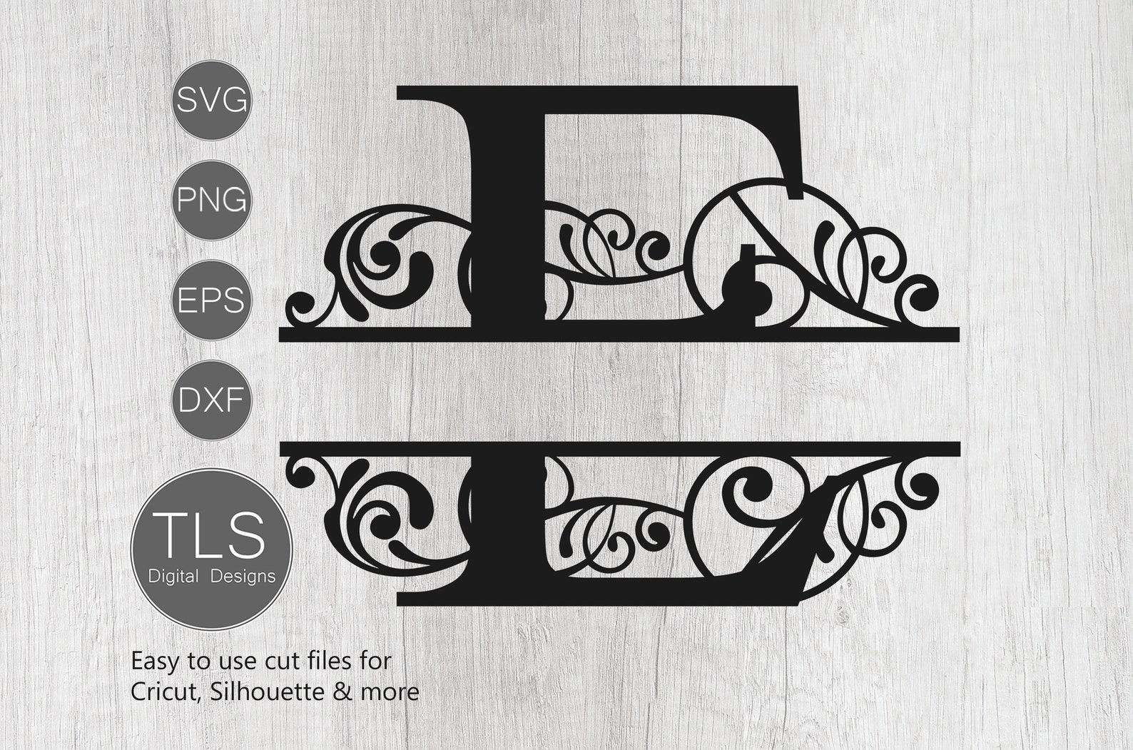 Letter E Split Monogram SVG Split Monogram SVG Letter E - Etsy Ireland