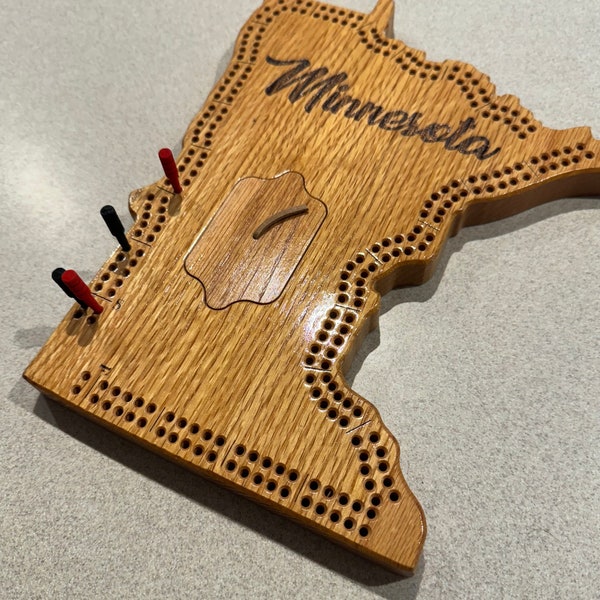 Minnesota Cribbage Board - Etsy