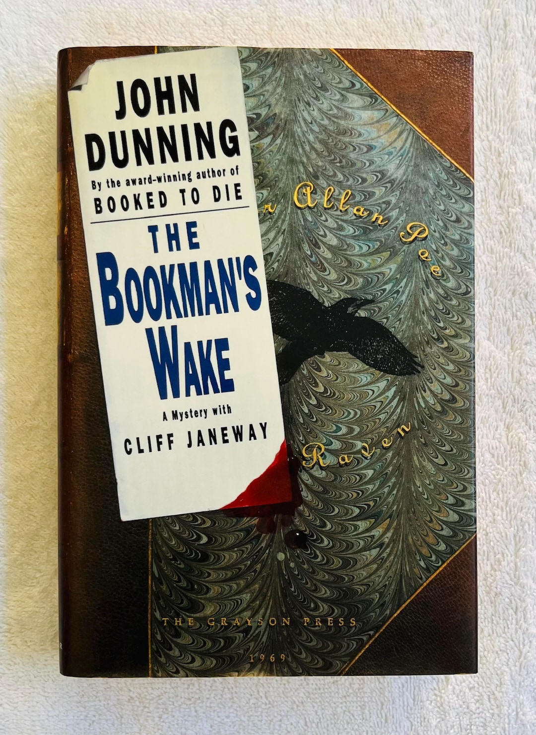 JOHN DUNNING - the Bookman's Wake - 1995 SIGNED First Printing ...